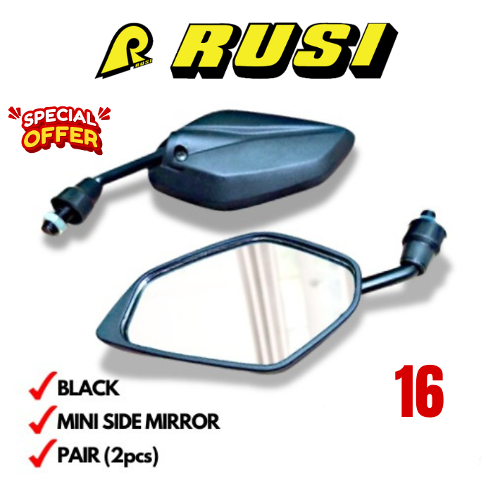 RUSI MACHO 125 Side Mirror Genuine Parts Short Stem | Shopee Philippines