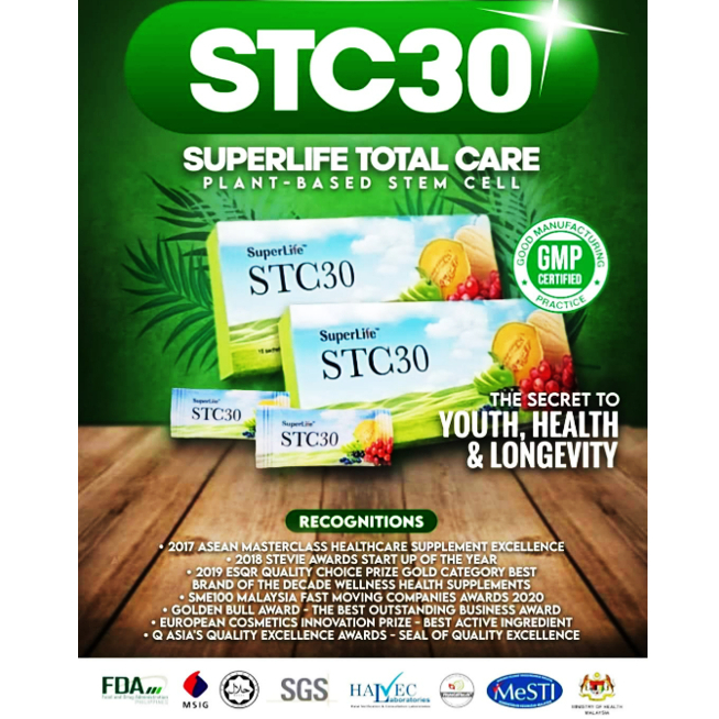 SUPERLIFE STC30 PLANT STEMCELL THERAPY - 15 SACHET | Shopee Philippines