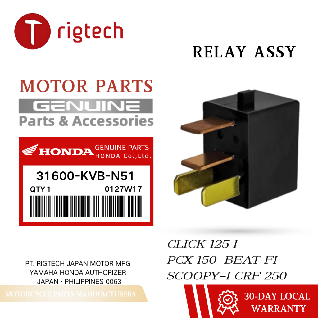 Relay Assy/Starter Relay CLICK125I , PCX150 , SCOOPY-I , CRF250, BEAT ...