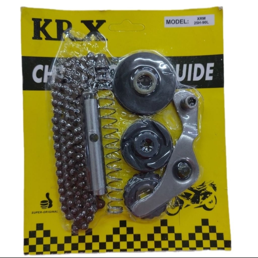 Timing chain with roller guide set for xrm110/xrm125/dream | Shopee ...