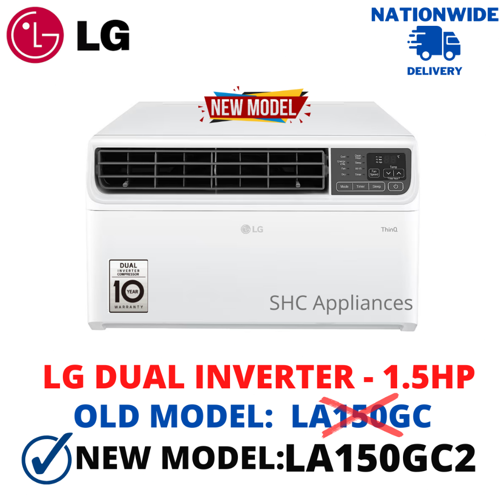 LG Dual Inverter Window Type Airconditioner 1.5 HP LA150GC2 | Shopee ...