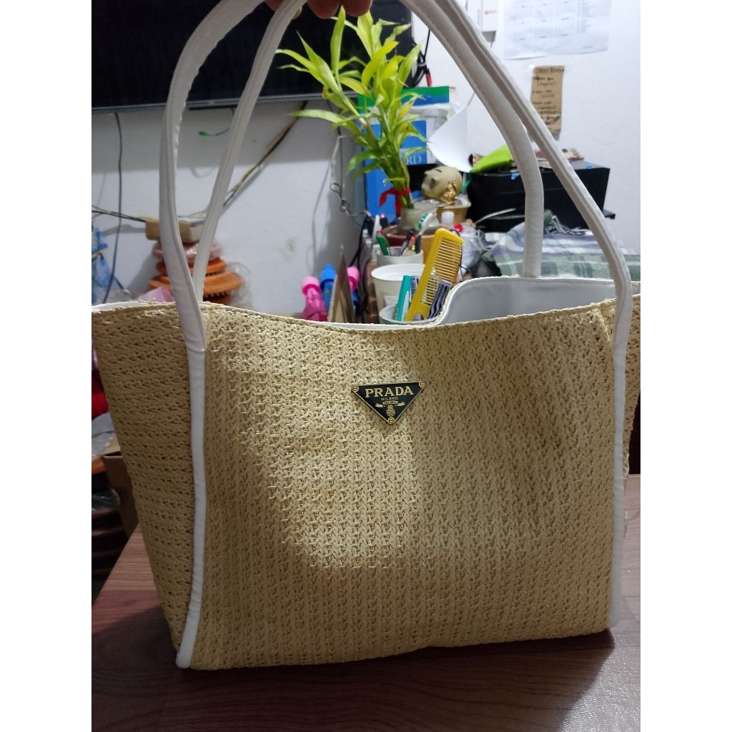 Rattan PRADA Bag ( Imitation) | Shopee Philippines