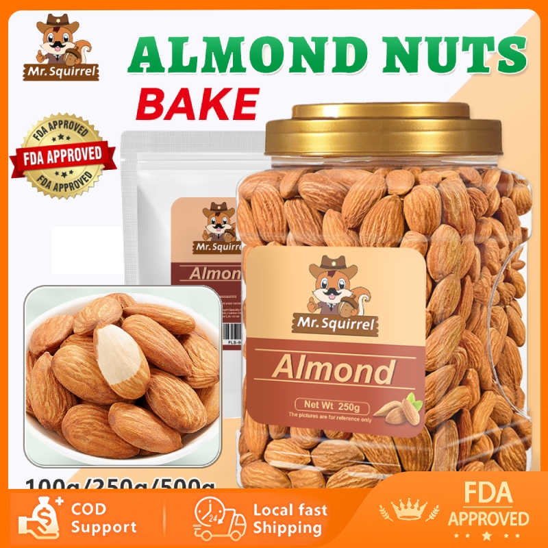 Mr.Squirrel Almonds Nuts Roasted 500g Almonds Nuts Whole Almonds Milk ...