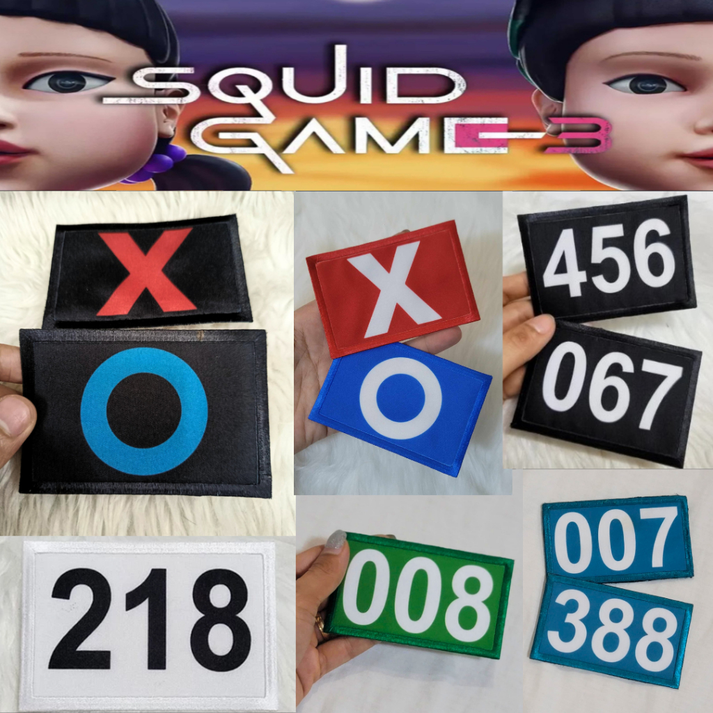 SQUID GAME Patch (Player Number) Customized Patch- PATCH ONLY or IRON ...