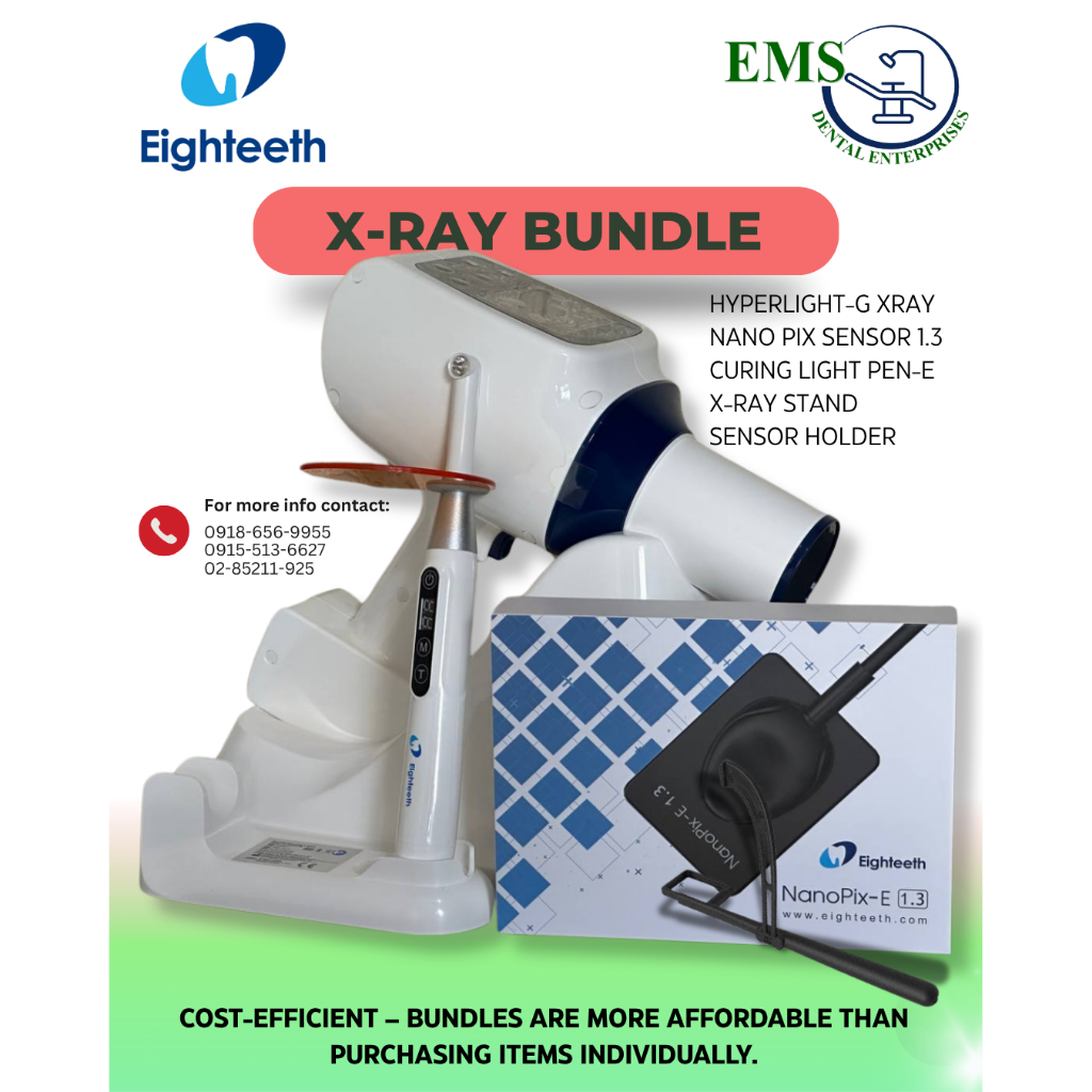 DENTAL X-RAY BUNDLE HYPERLIGHT G-XRAY,SENSOR,CURING PEN,XRAY STAND ...