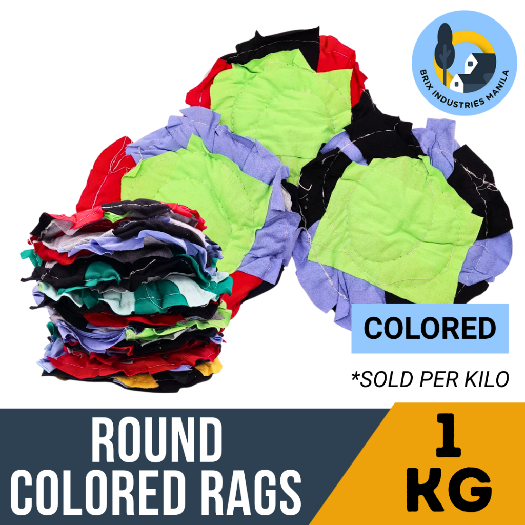Cotton Rags Basahan 1kg Colored or White Construction Cleaning Material ...