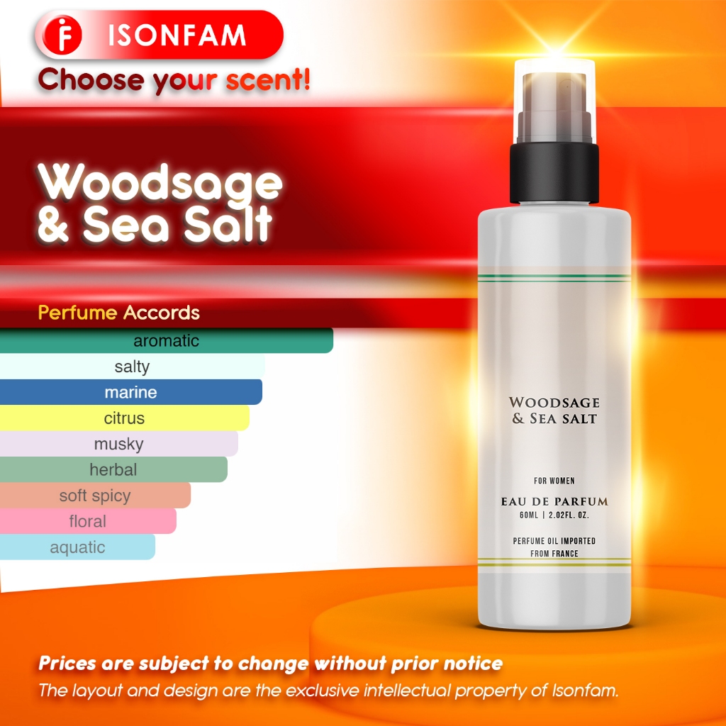 Woodsage & Sea Salt by JM Perfume Inspired Scent Oilbase LongLasting ...