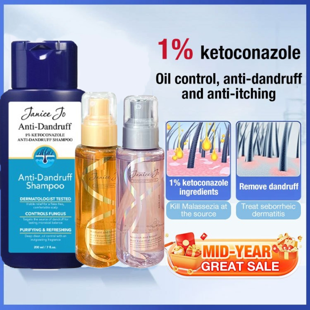 JaniceJo Ketonazole Shampoo Dandruff Remover Treatment Oil Control Anti ...