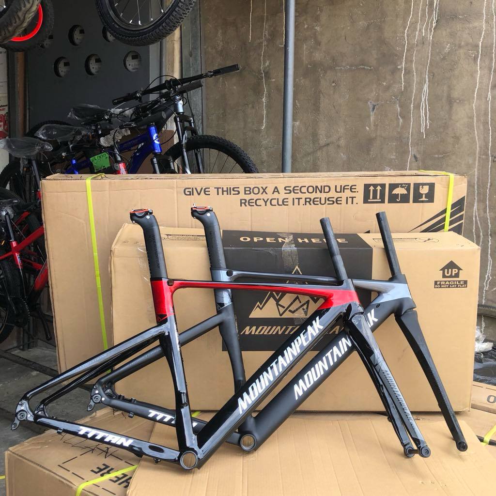 Mountainpeak Titan Frame Set Carbon Fork Include Seatpost With Freebies ...