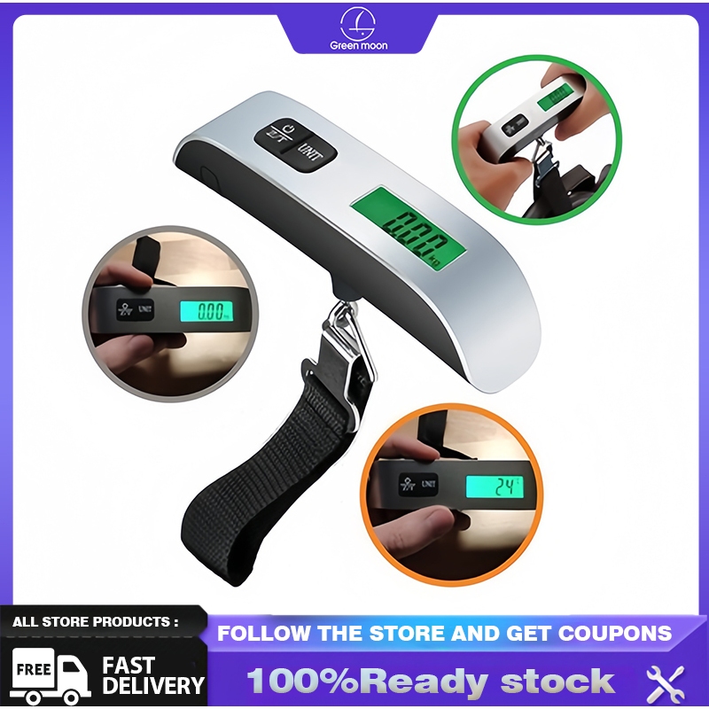 Portable Scale 50KG / 110LB Electronic Digital Luggage Scale Travel ...