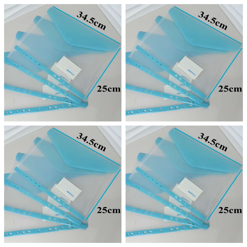 Long Binder Pocket 11 Holes Punch Binder Loose-leaf File Envelopes ...