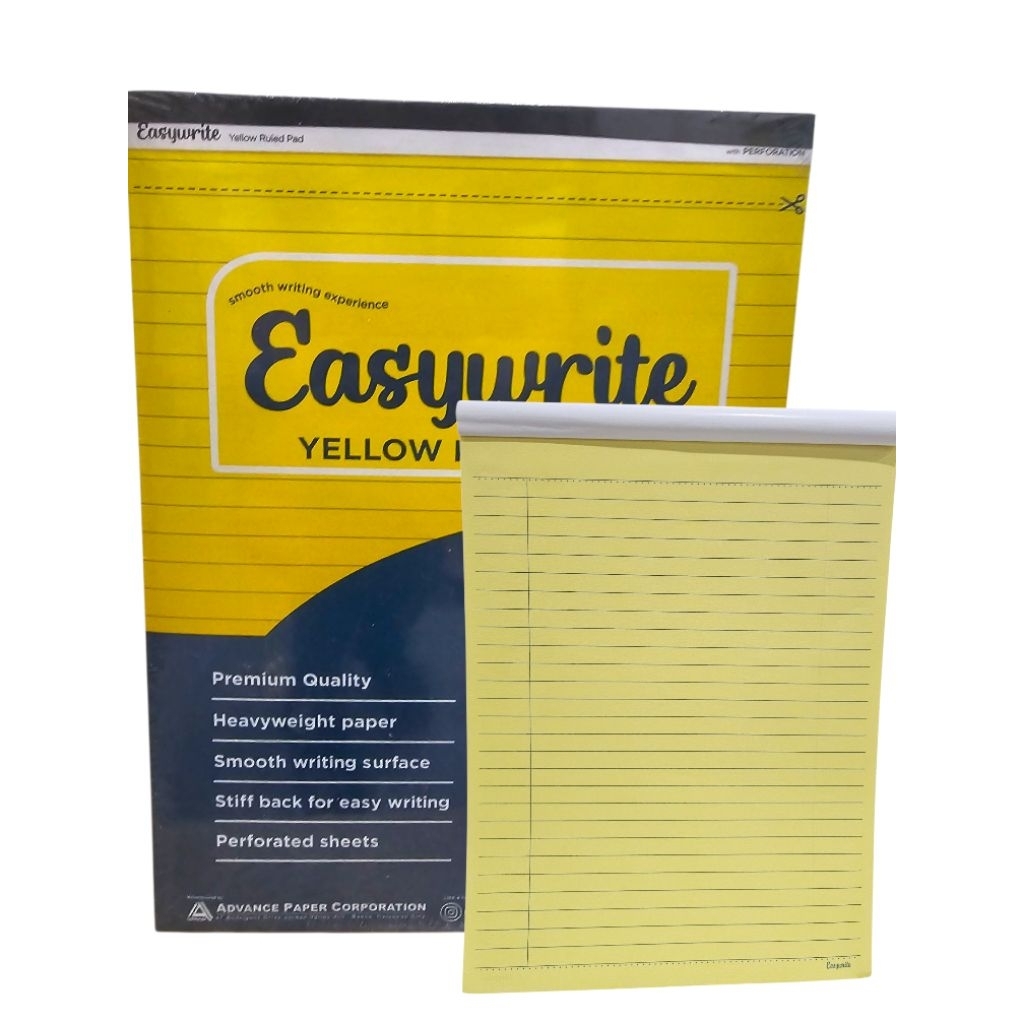 Easywrite Yellow Ruled Pad 80 Leaves | Shopee Philippines