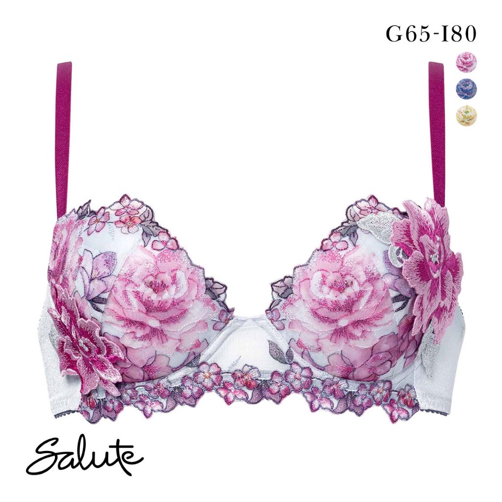 Wacoal Salute 21G BTJ421 P-UP push-up bra (Sizes G-I)(40BTJ421GI ...