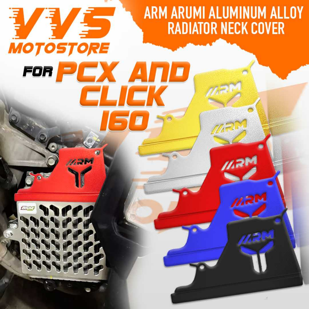 ARM Radiator Neck Cover for Honda PCX160 Click160 Plug And Play ...