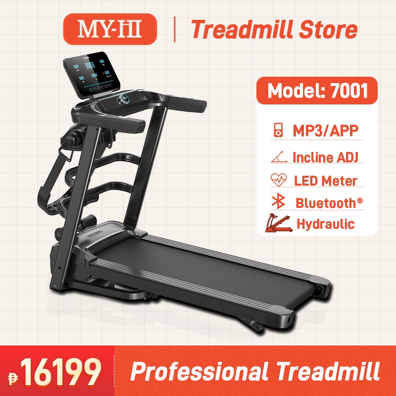 MY-HI Electric Treadmill Heart Rate Monitoring LCD Display Bluetooth ...