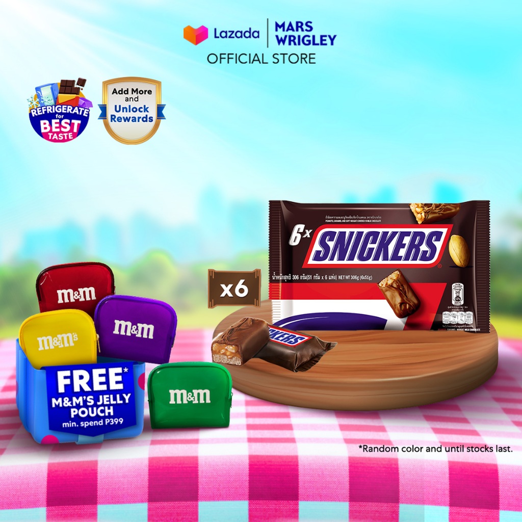 SNICKERS® Classic Chocolate Bar 6 Pack 306g | Imported Chocolates ...