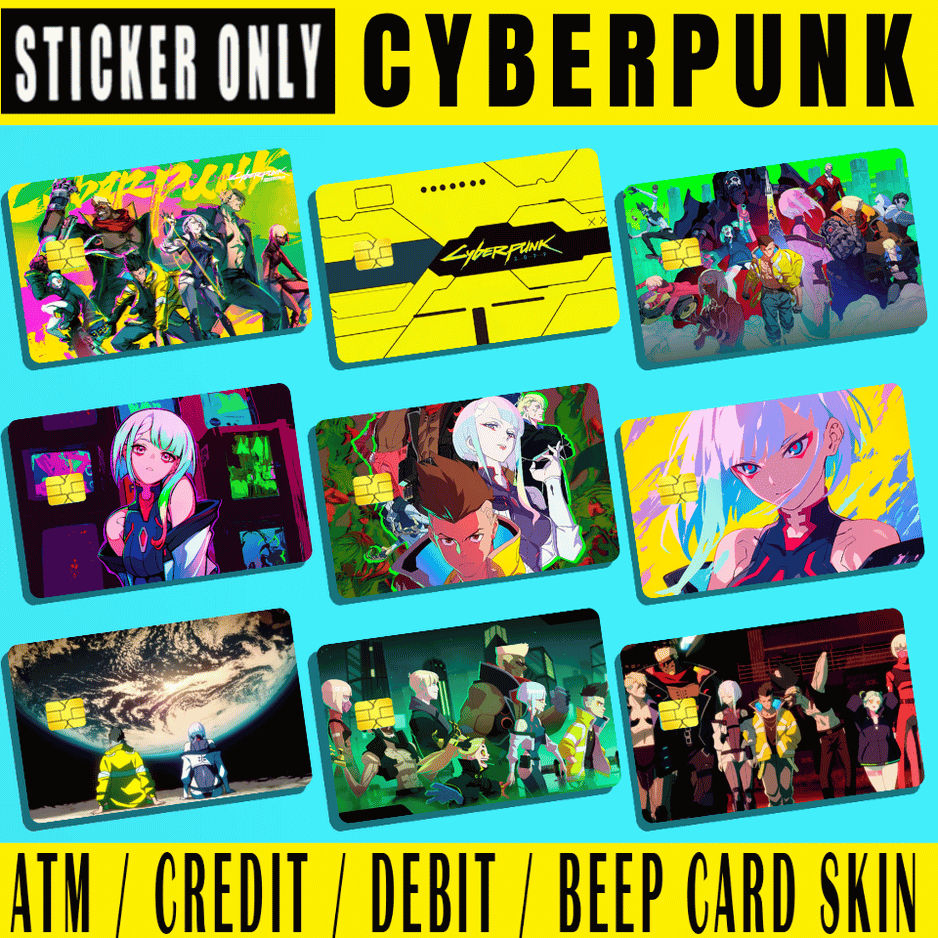 CYBERPUNK EDGE RUNNER - (SKIN CARD STICKER) ATM/CREDIT/DEBIT/BEEP (SKIN ...