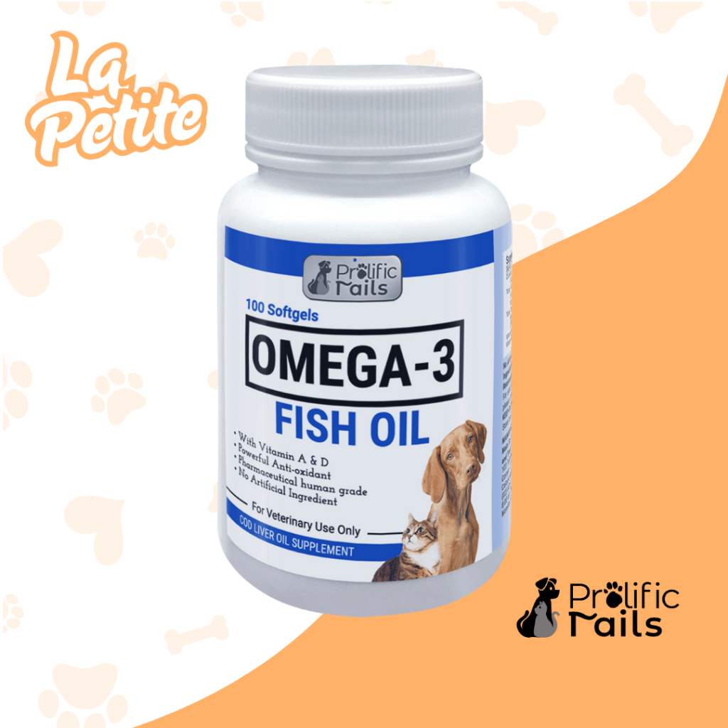 LKJ-Pure Deep Sea Fish Oil Omega 3-K9 100 Soft Gel Dogs & Cats ...