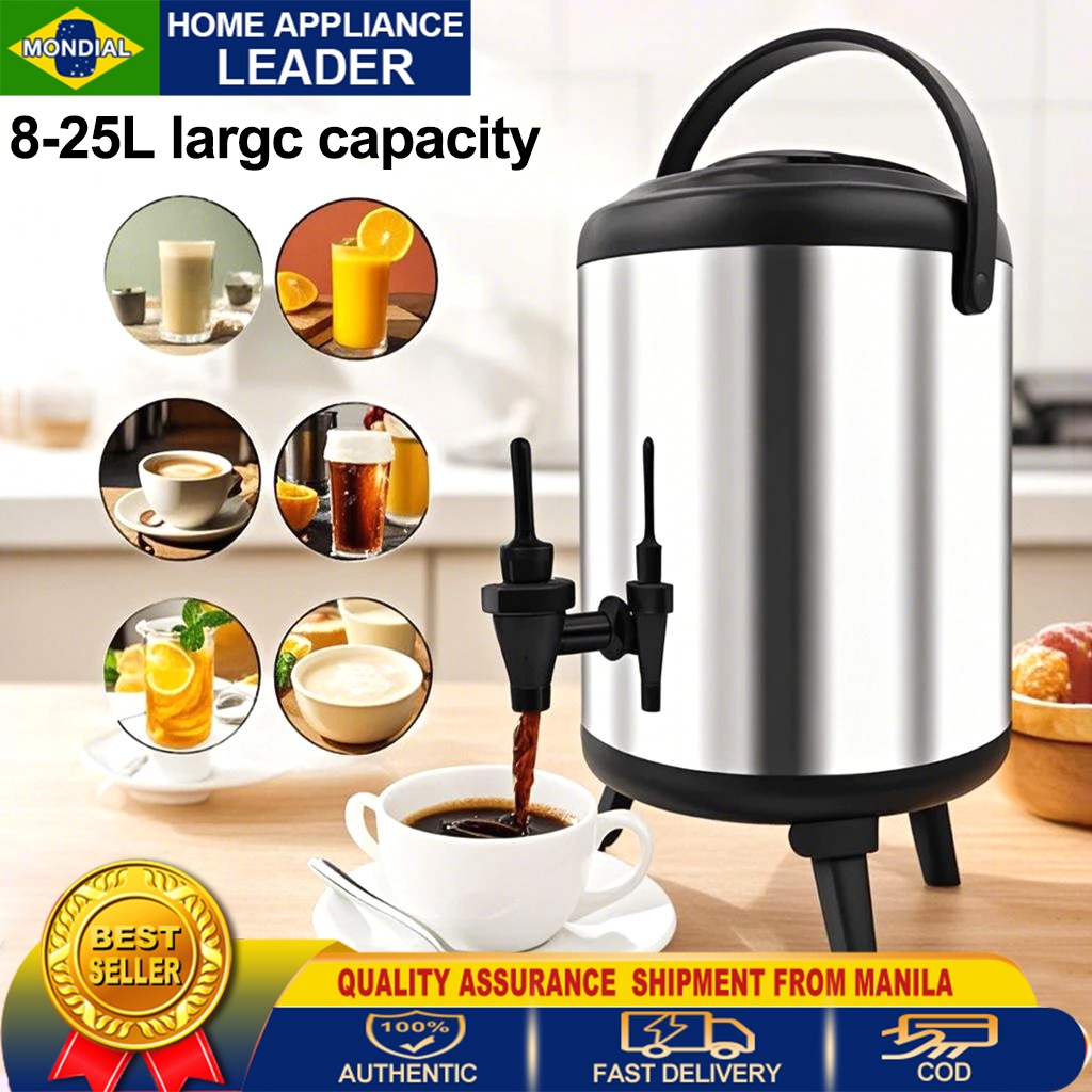 coffee Bucket Milk Tea Bucket with Double Layered Thickened Suitable ...