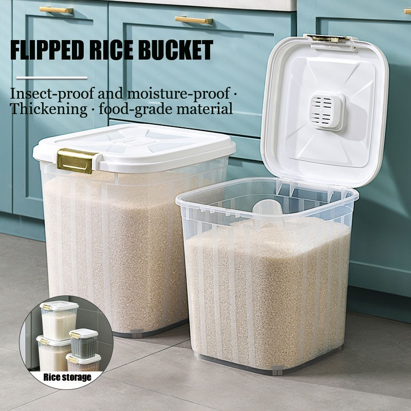 rice dispenser 25 kg stainless rice bucket storage 25kg rice dispenser ...