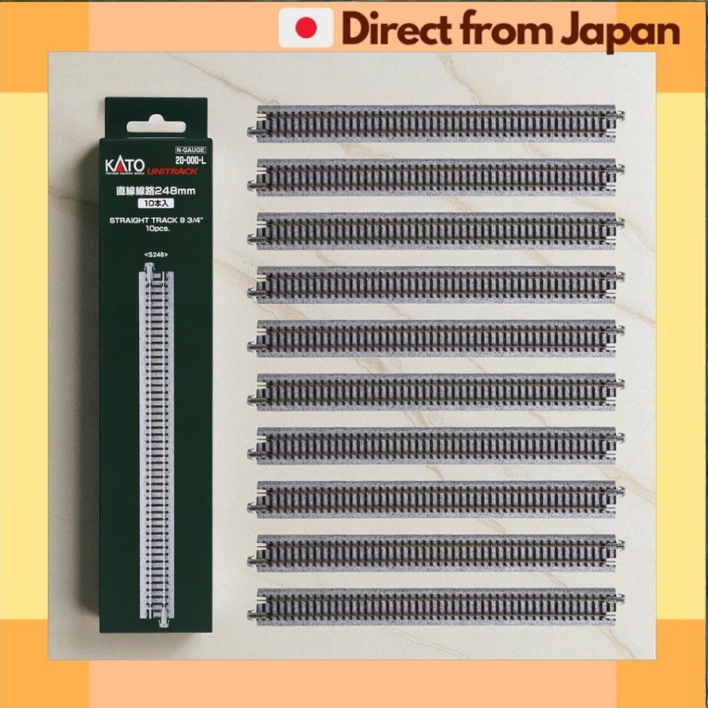 KATO N Scale Unitrack 20-000-L Straight Track 248mm (10 pcs) [Japan Shipped] | Shopee Philippines