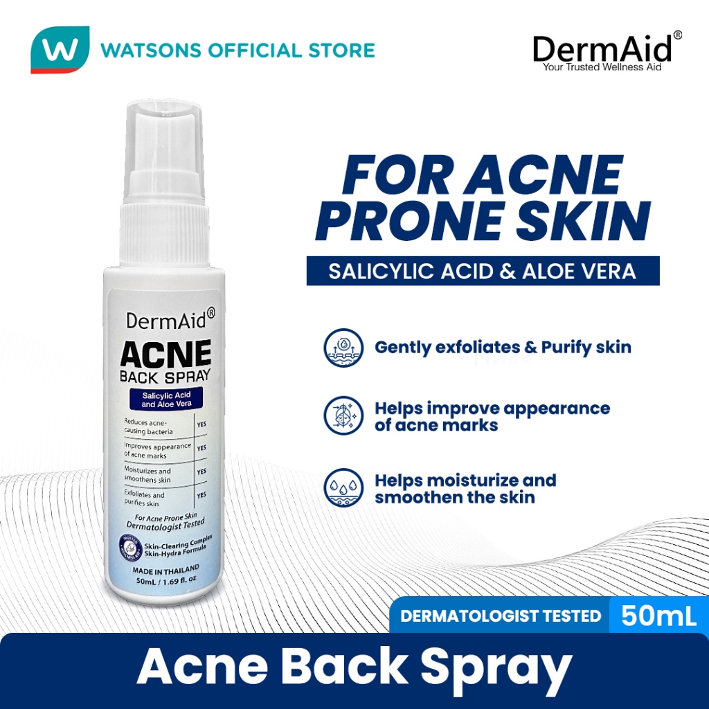 DERMAID Acne Back Spray 50ml | Shopee Philippines