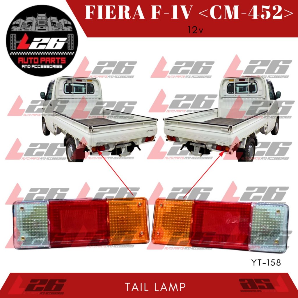 2PCS/SET TAIL LIGHT ASSEMBLY Ford Fiera IV 1600 Kia Ceres Mazda E2000 ...