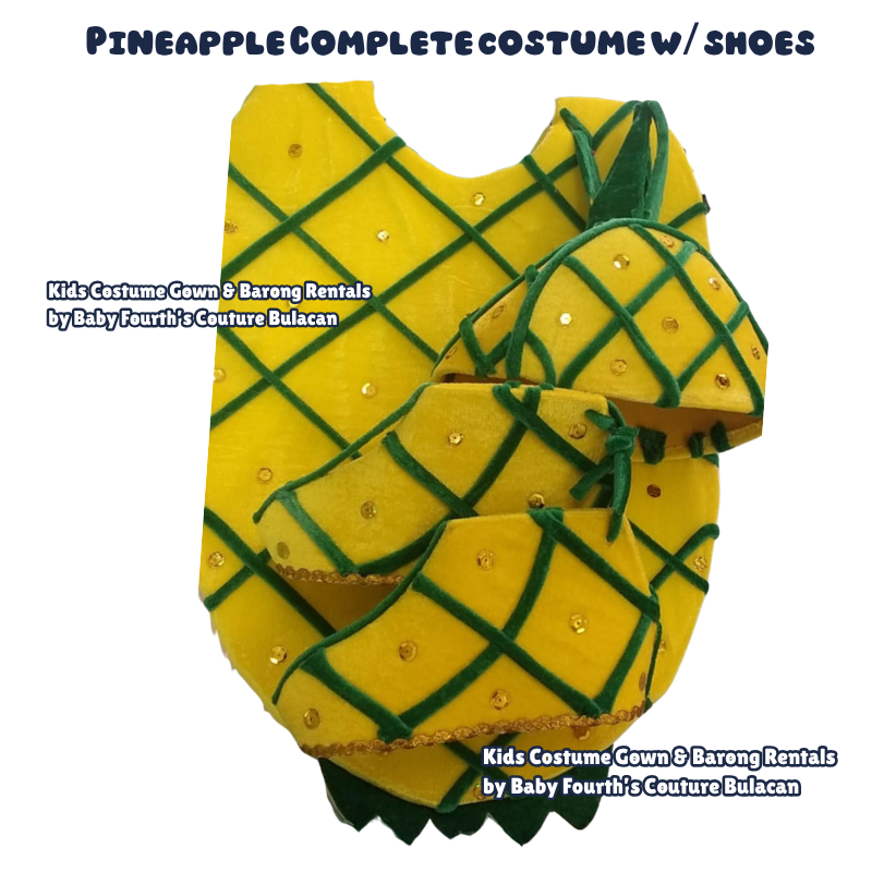 COD Nutrition Month Pineapple Fruits & Vegetables School Event Cosplay Costume v4 for Kids ...