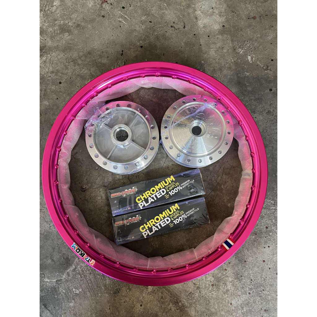 RIMSET WAVE 100 / WAVE ALPHA 100 DRUMBRAKE FRONT DRUMBRAKE REAR ...