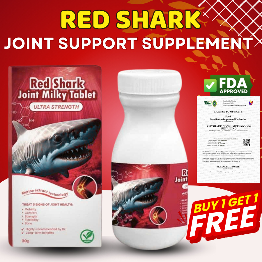 BUY 1 GET 1 Red shark milky tablets bone support joint repair & gout ...