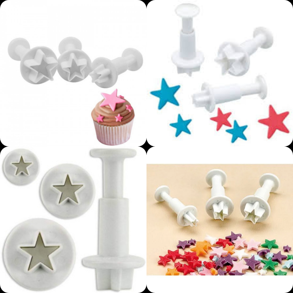 3pcs. Star mini Plunger cutter 3's set stars plungers cutters | Shopee ...