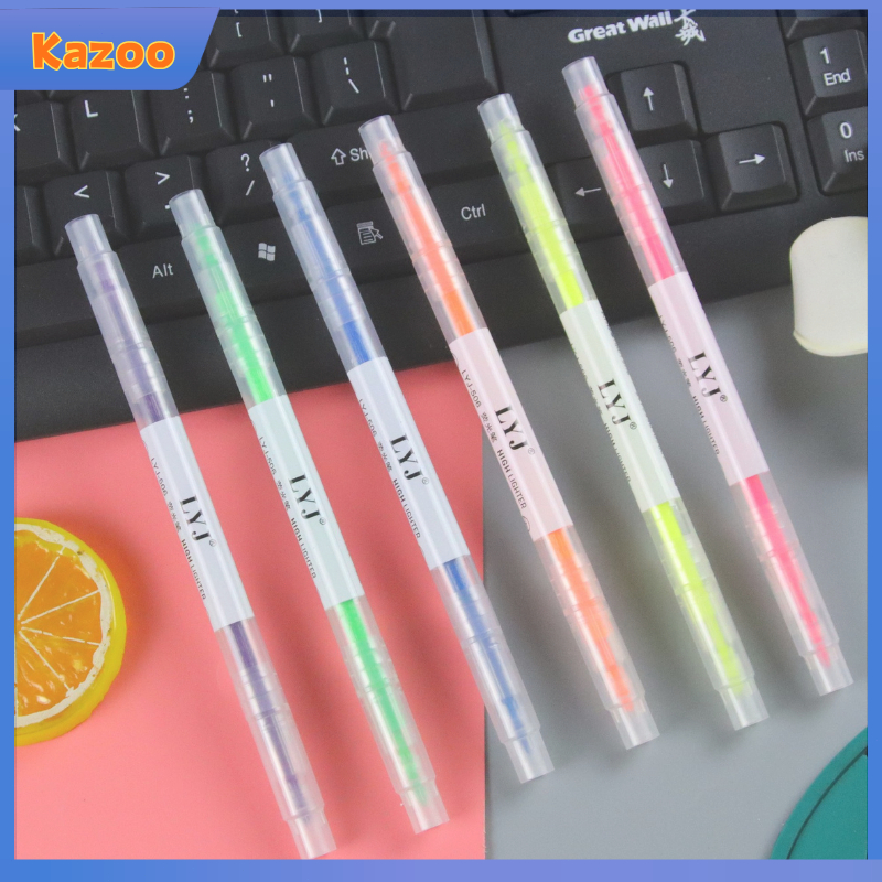Highlighters Marker pens Student Color Marker Dual-Ended midliner ...