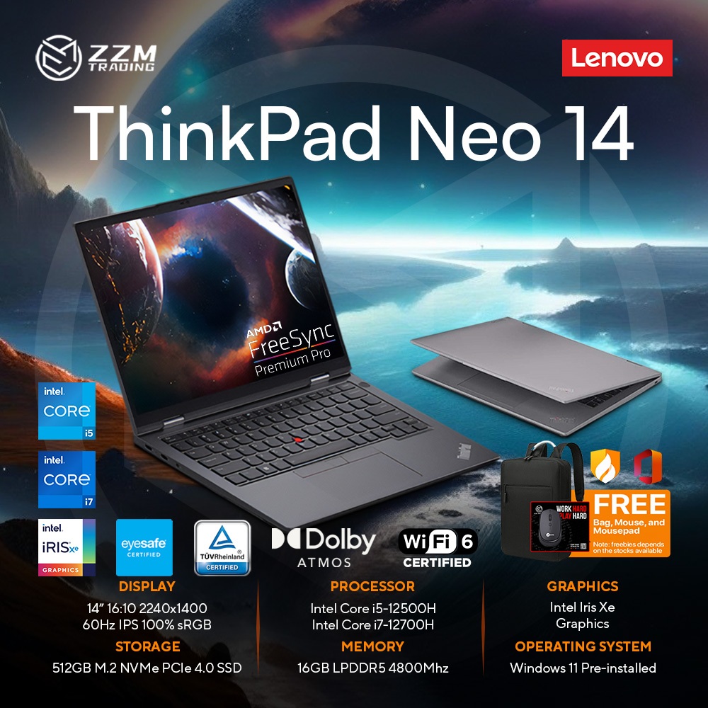 Lenovo ThinkPad Neo 14 2022 (INTEL | RYZEN EDITION) 14.0" 2240x1400 ...