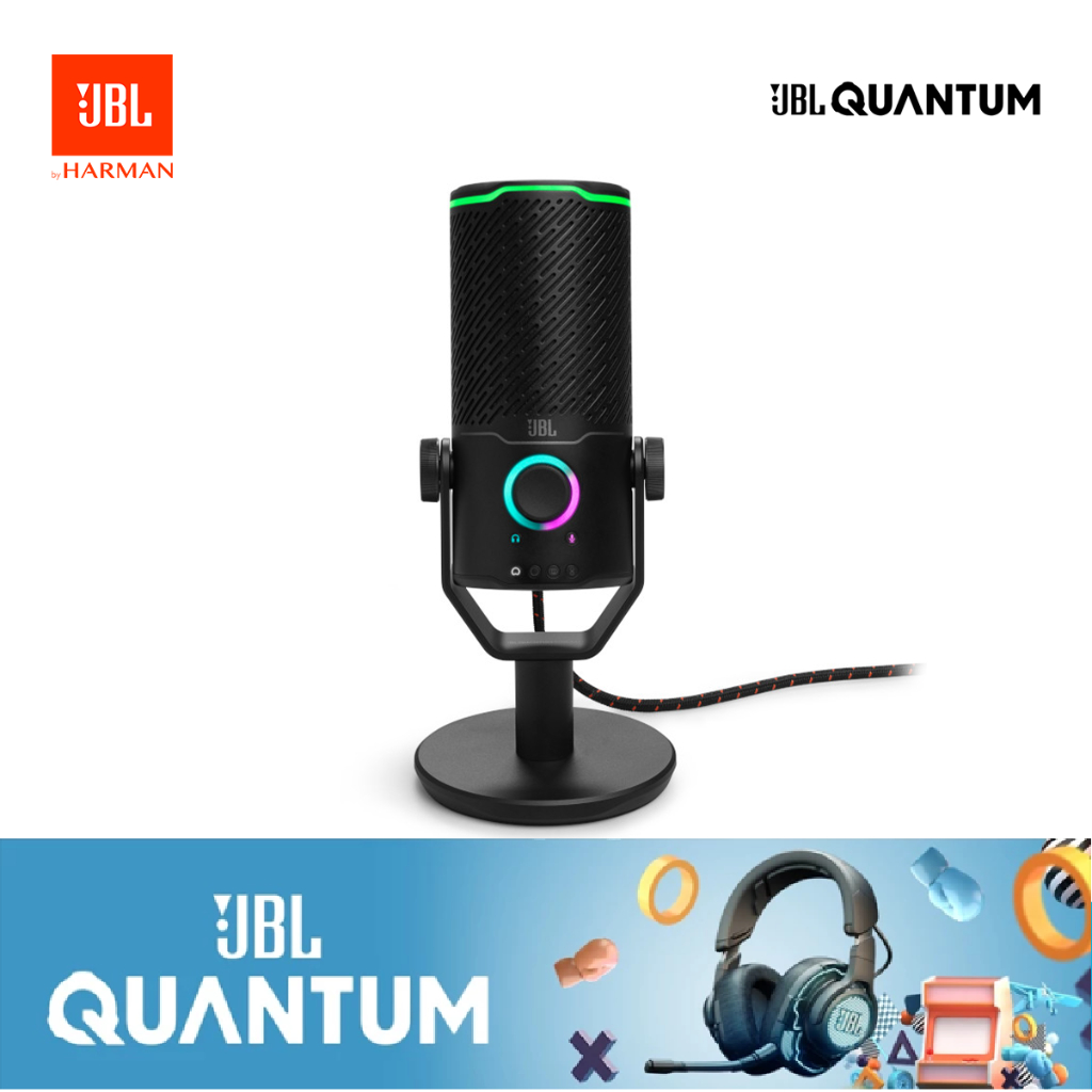 JBL Quantum Stream Studio Quad Pattern Premium USB Microphone for Streaming, Recording and ...