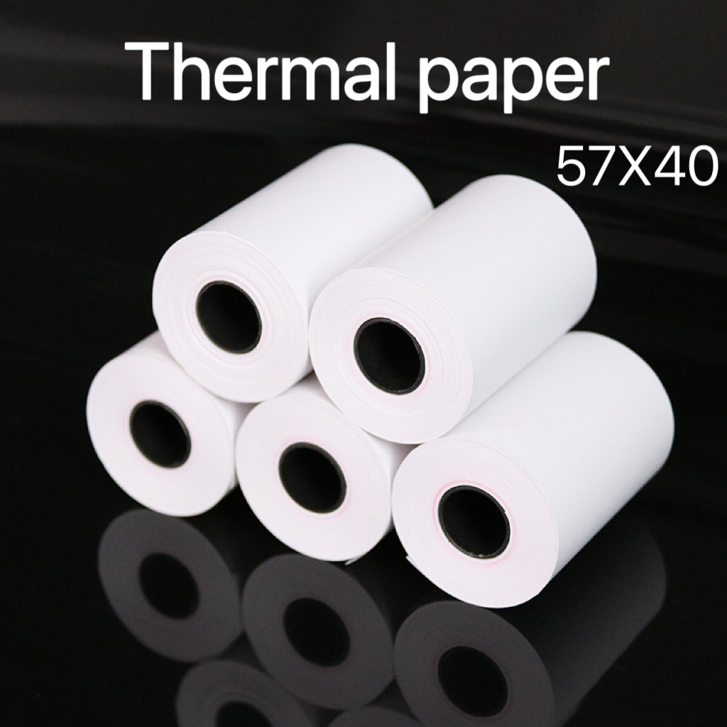 Thermal Paper with core 57mm x 40mm use for Thermal Printer Receipt ...