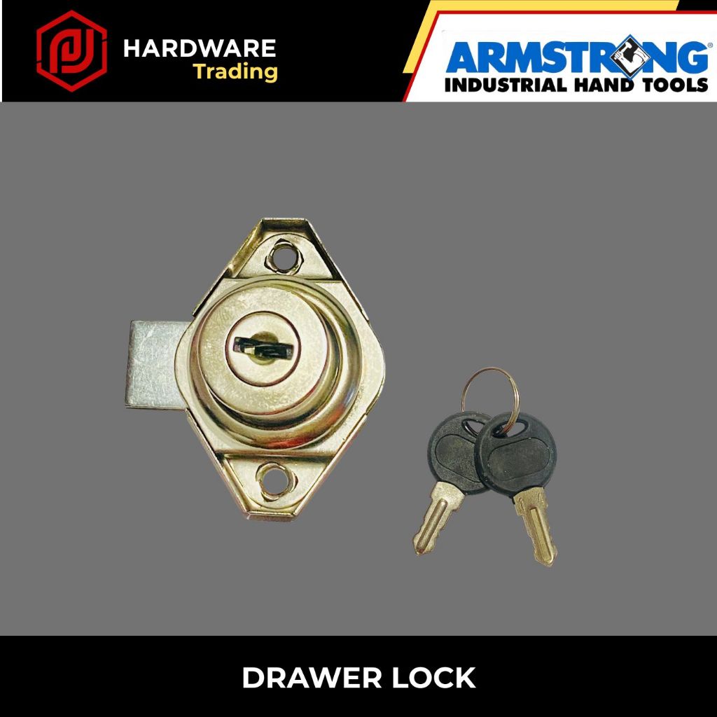 ARMSTRONG Drawer Lock With Key High Quality-TLS | Shopee Philippines