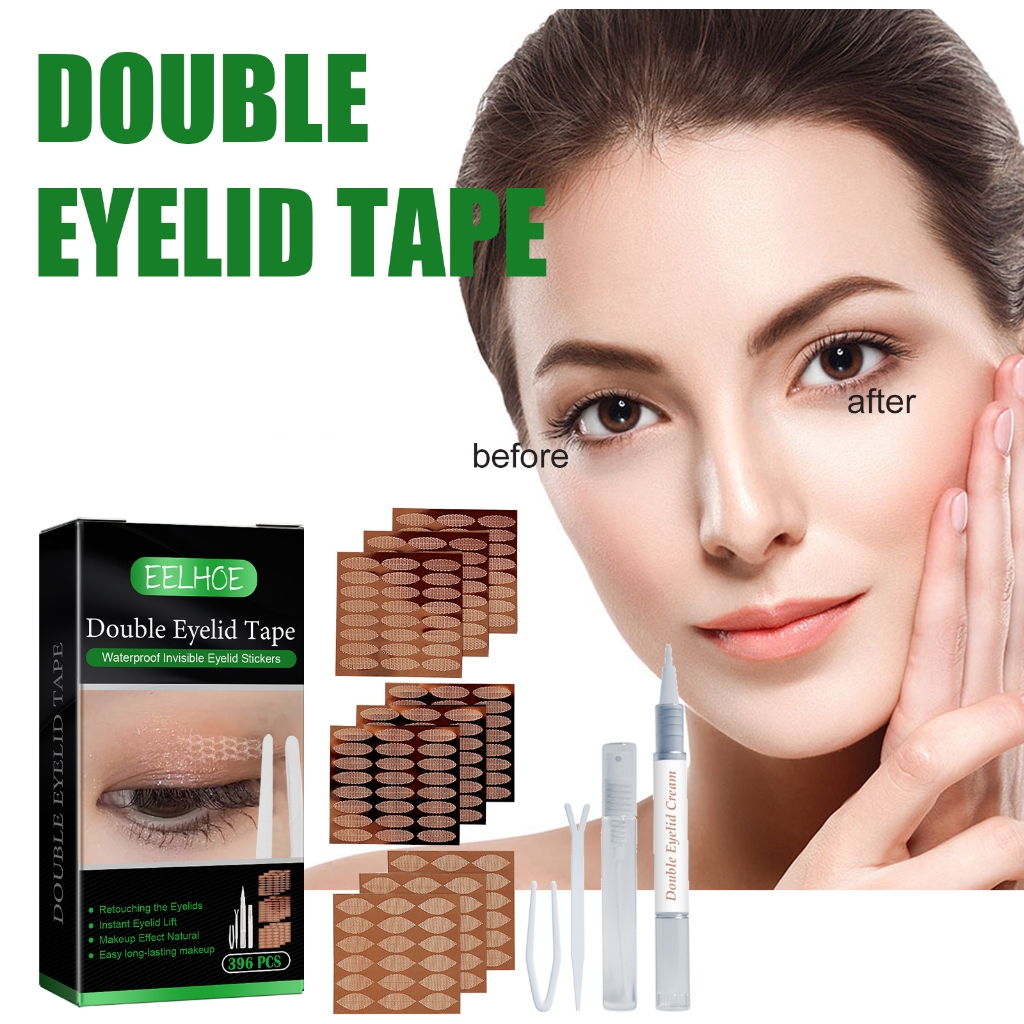 EELHOE Double Eyelid Sticker 396pcs Waterproof Invisible Eyelid ...