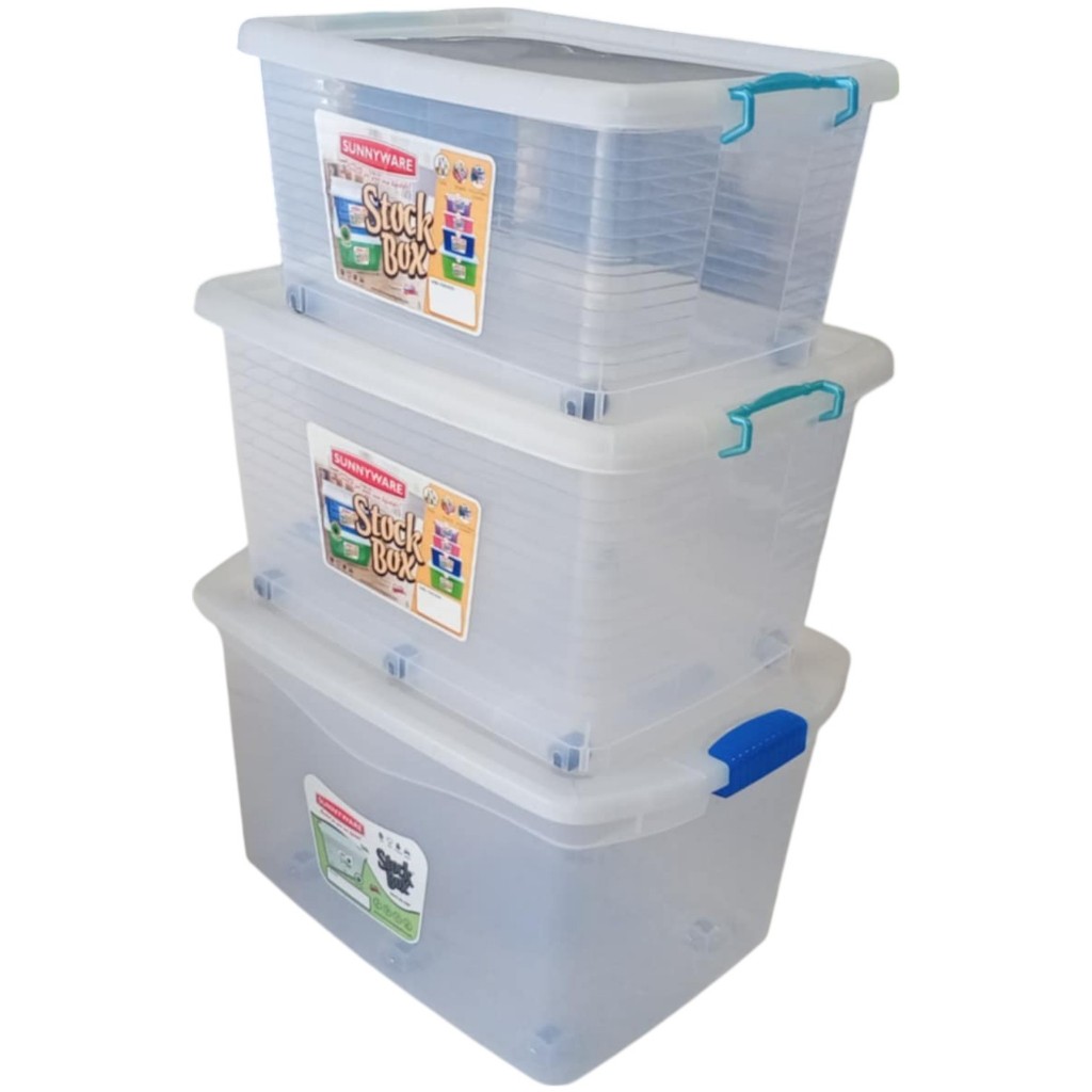 120L, 80L & 50L STORAGE BOX NATURAL | SUNNYWARE NATURAL/TRANSPARENT ...