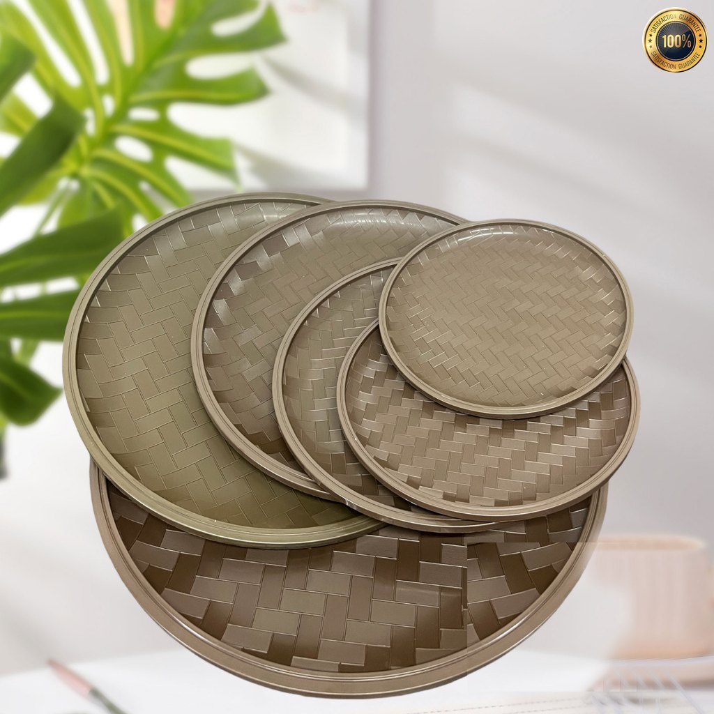 TECHNO_1pc Black SIZE #10, #12, #14, #16, #18 Plastic Bilao Party tray ...