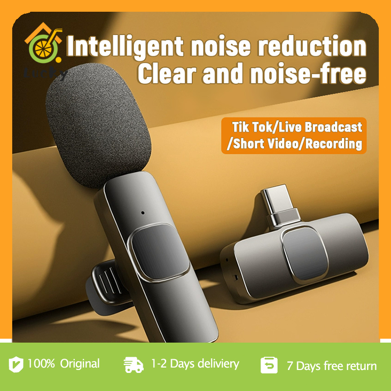 Phone Vlogging Cellphone Portable Noise Cancelling Mini Mic Wireless ...
