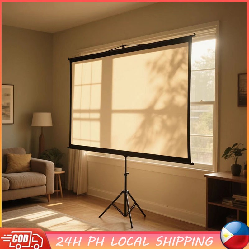 Glass Vivid HD projector screen with stand for outdoor white screen for ...