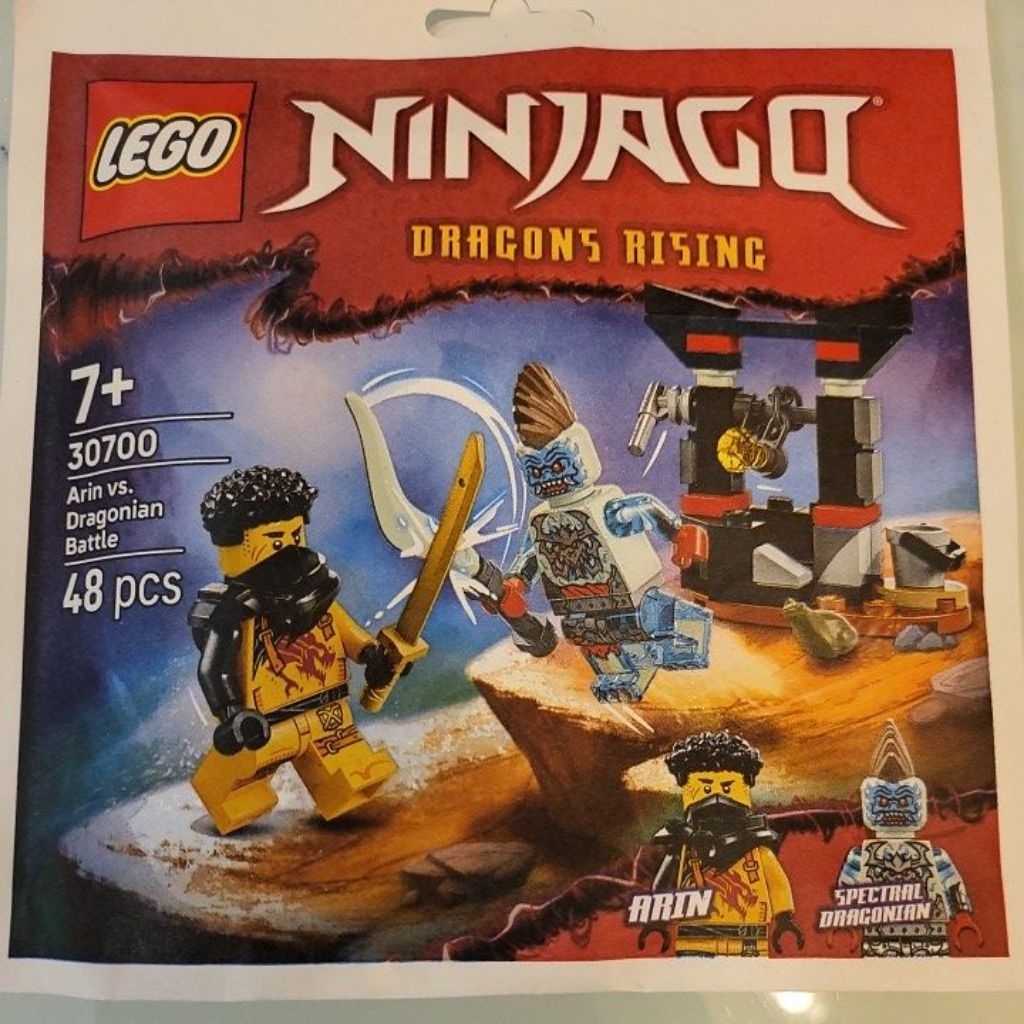 Lego Ninjago Dragons Rising Arin vs. Dragonian Battle 30700 Polybag ...