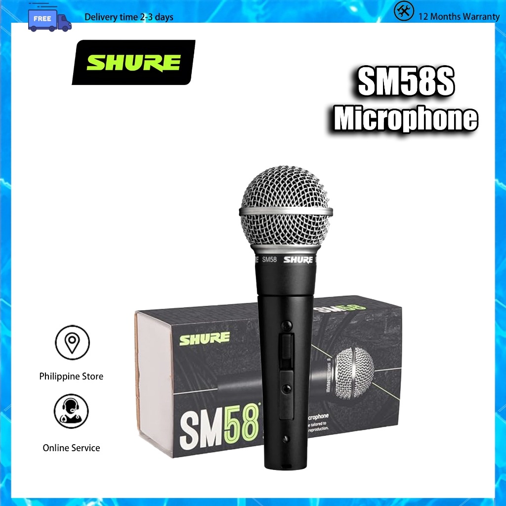 Shure SM58S Microphone wired cardioid Microphone For karaoke KTV stage ...