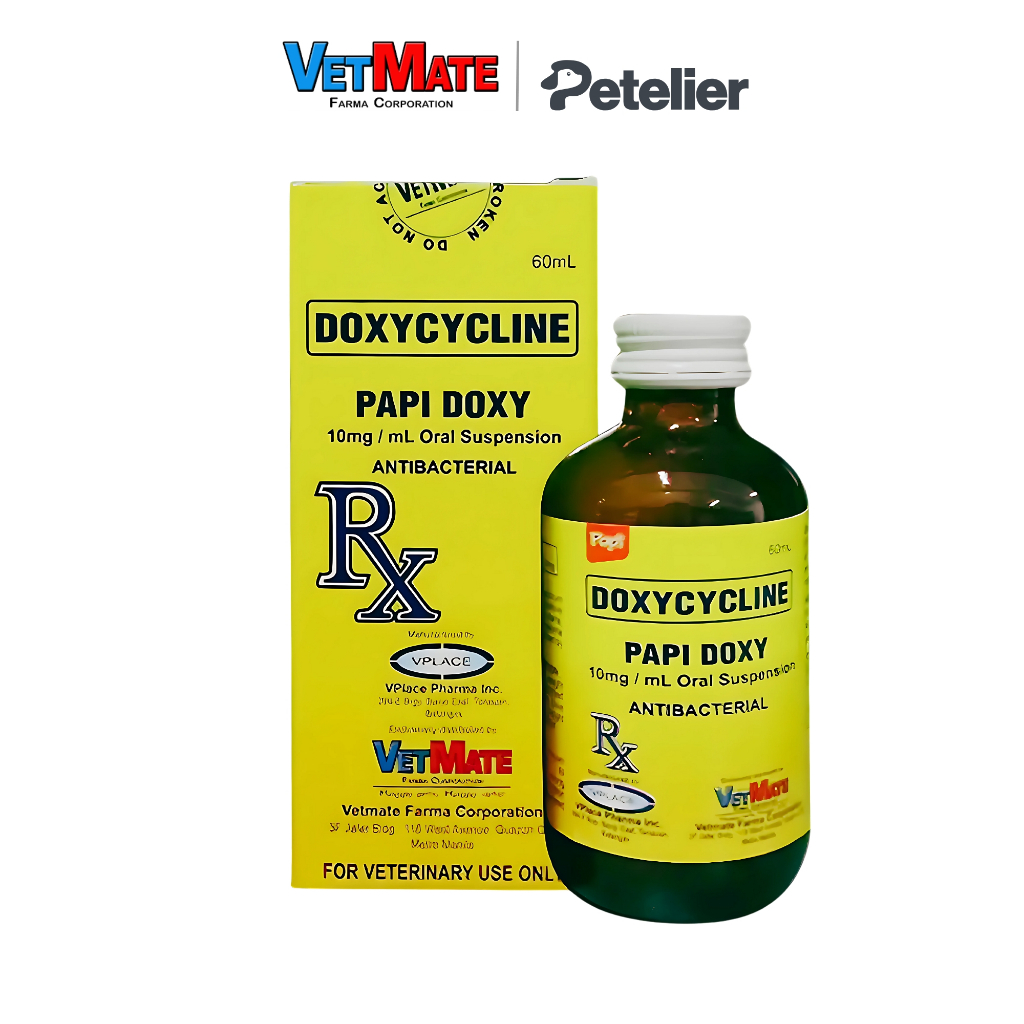 Papi Doxy Oral Suspension 10mg/60ml for Dogs and Cats | Shopee Philippines