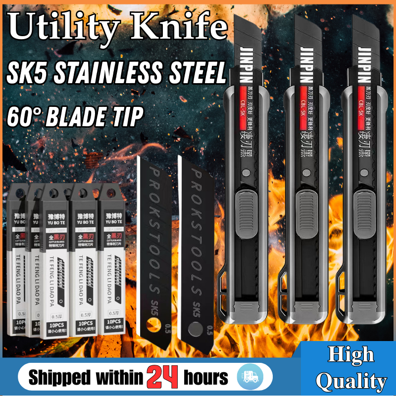 Utility Knife Wallpaper Knife Paper Cutter With Auto-Lock Push Button ...