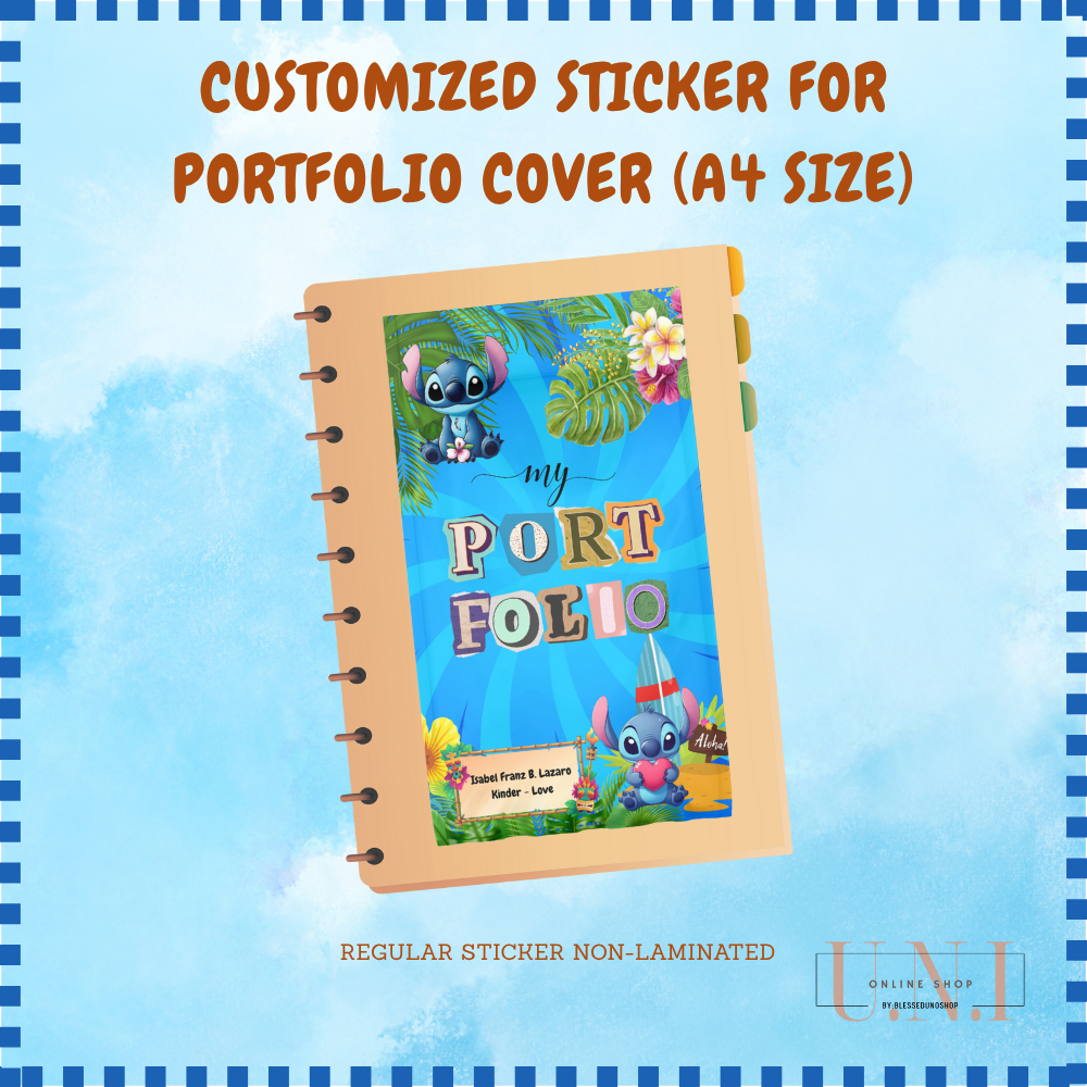 CUSTOMIZED PORTFOLIO FOLDER COVER FOR SCHOOL SUBJECT and more (Non ...