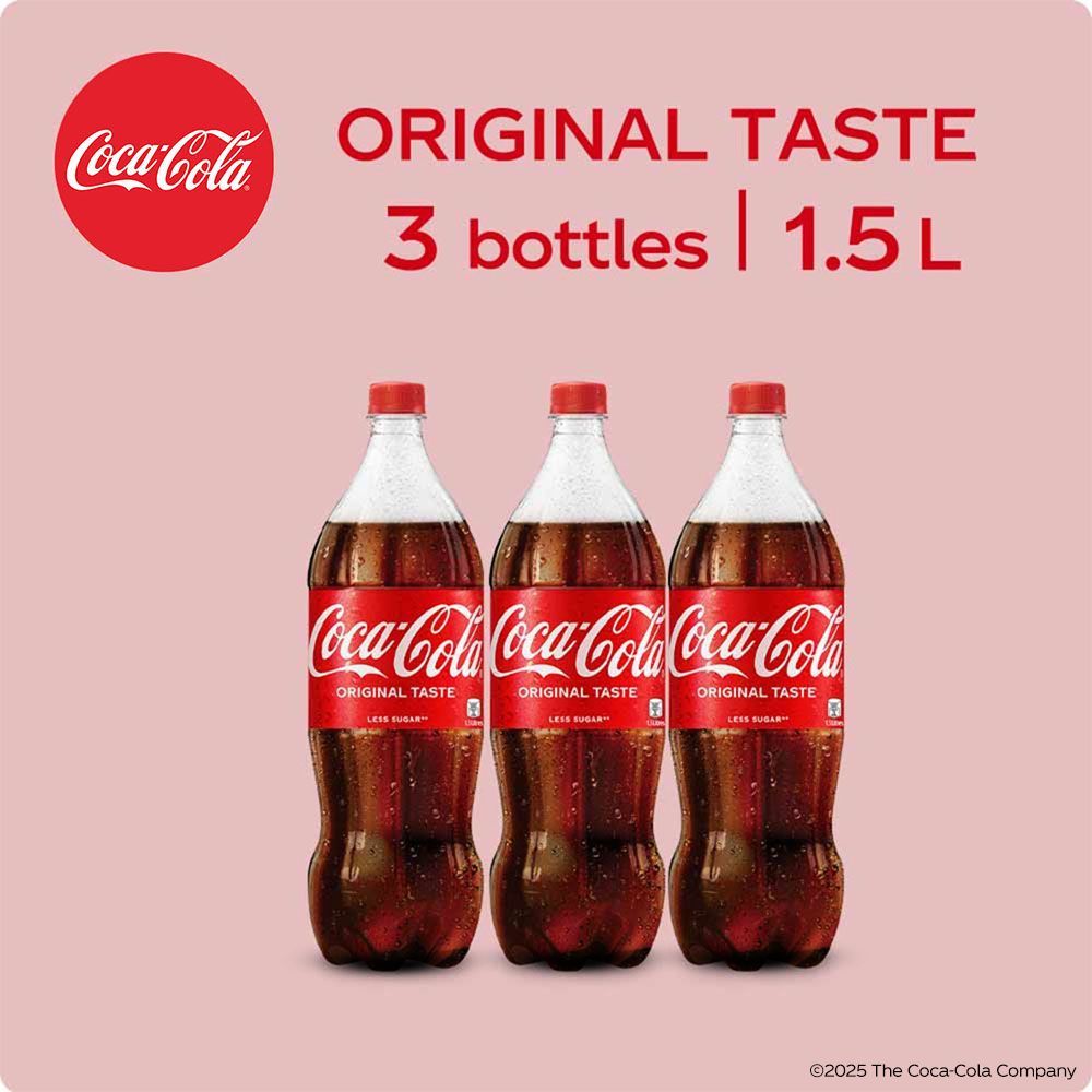 Coca-Cola Original Taste 1.5L - Pack of 3 | Shopee Philippines