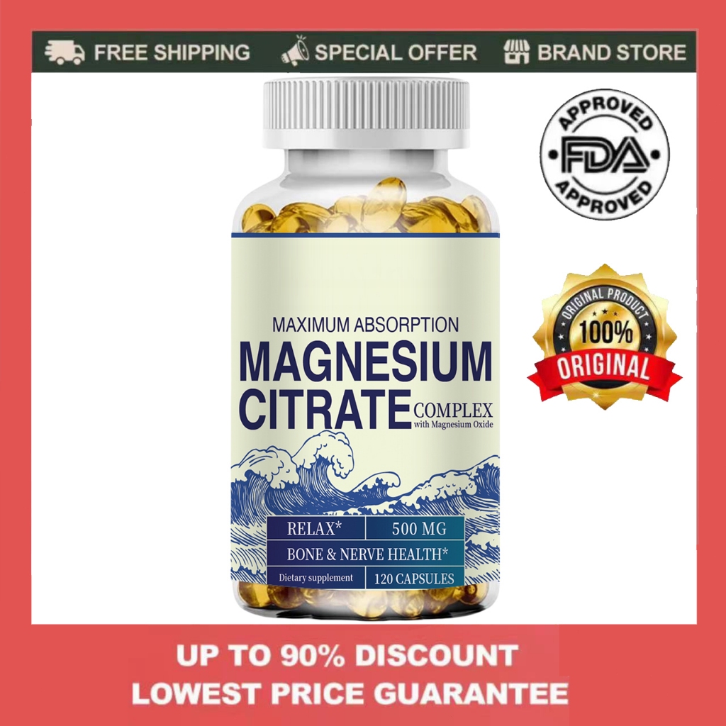 Magnesium Citrate Complex 500 mg for calm relaxation constipation ...