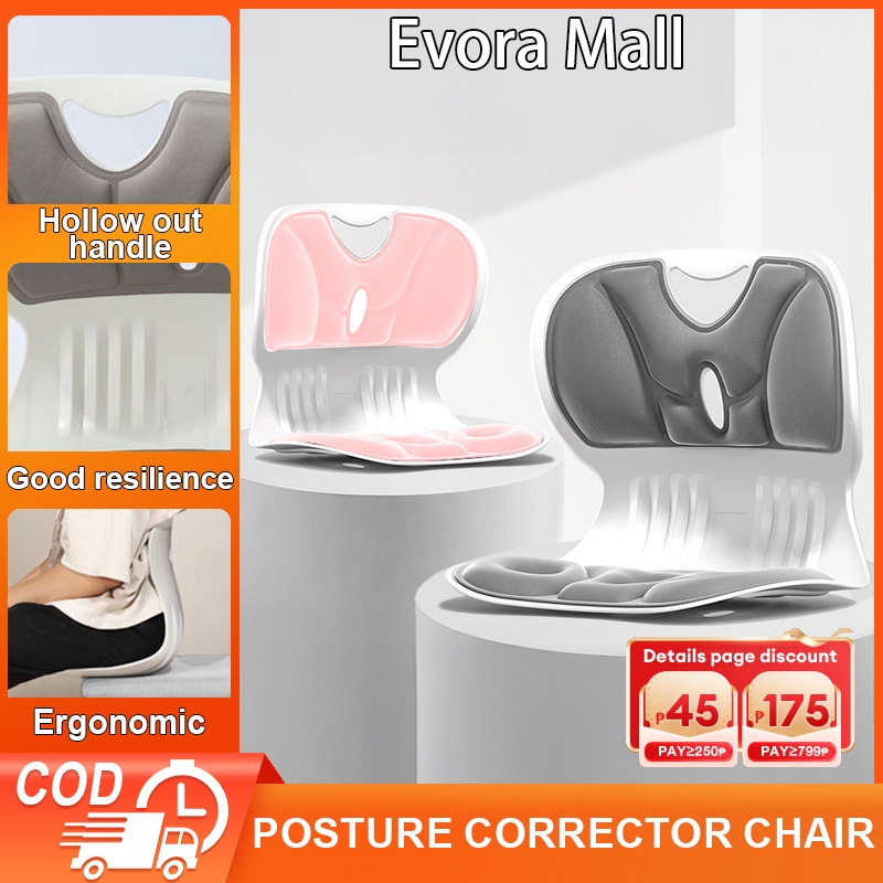 Evora Posture Corrector Chair Lumbar Back Pain Relief Ergonomic Support ...