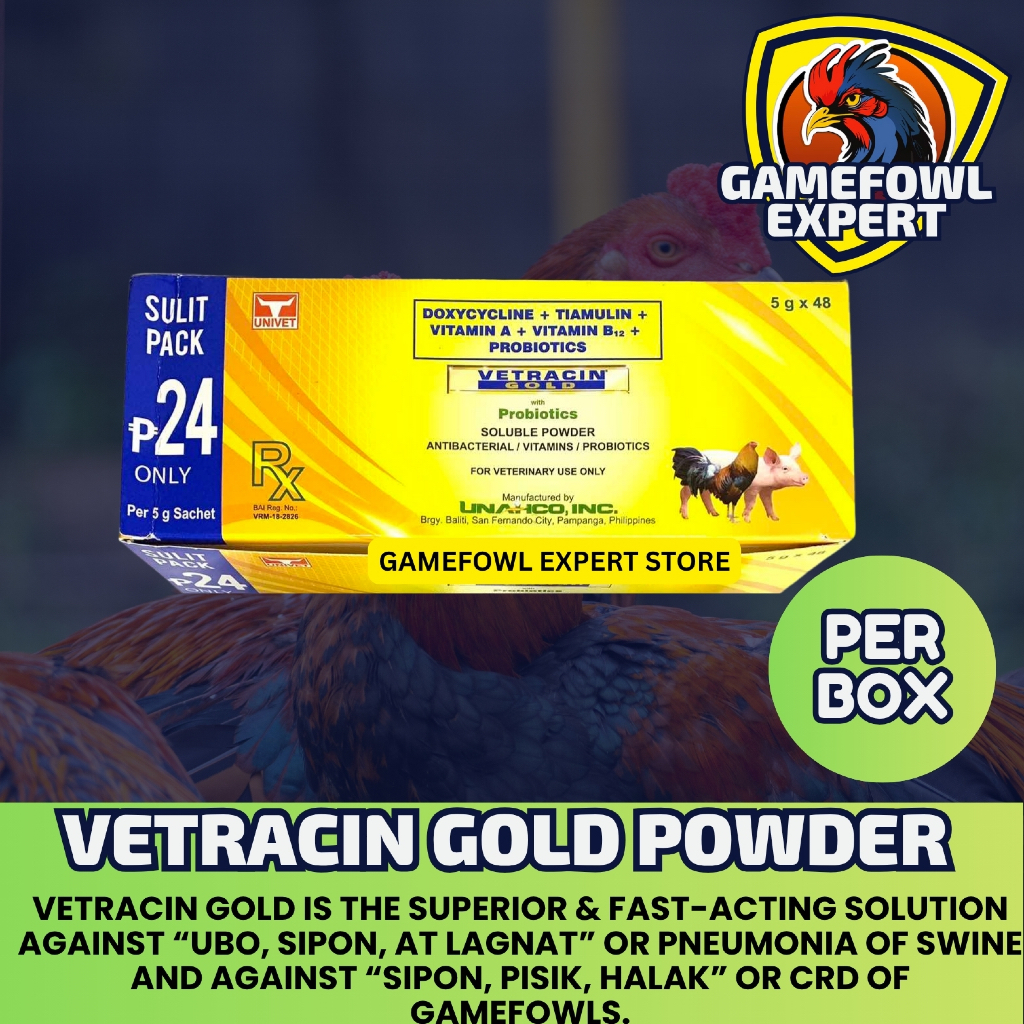 Vetracin Gold 5g x 48 sachets (PER BOX) | Shopee Philippines